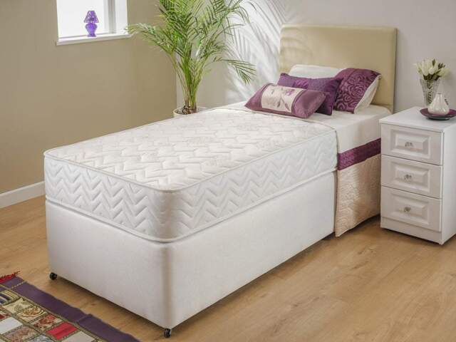 Venice Open Sprung Divan Bed Set by PN Home | ufurnish.com
