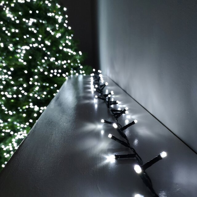 Rackhams 1000 LED 25m UltraBrite Multi Function Christmas Tree Lights ...
