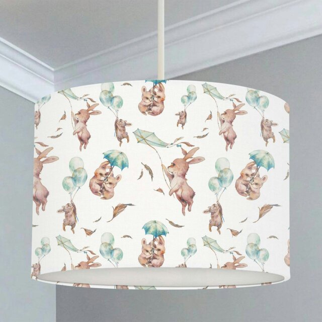 Rackhams Bunny Rabbit's Windy Day Lampshade - Ceiling - 25cm by ...