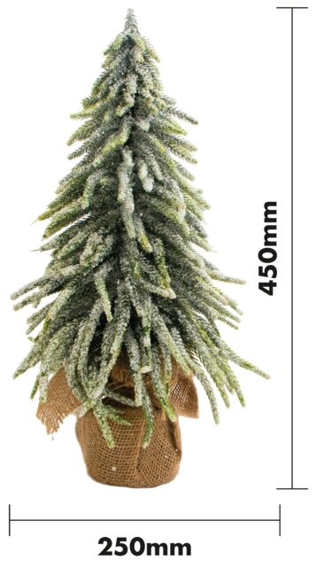 Rackhams Decorative Snow Finish Christmas Tree, 45Cm by Rackhams ...