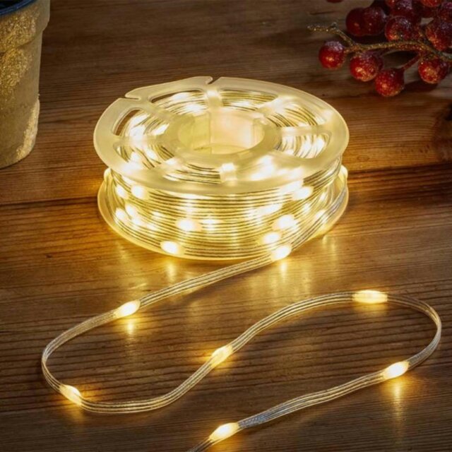 Rackhams 15m Light up Christmas Two Tone String Lights with 200 Warm ...