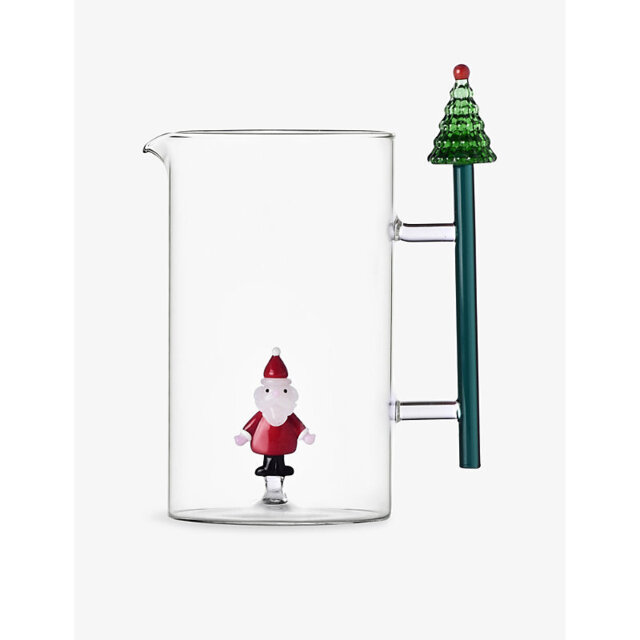 Ichendorf Christmas Tales Santa Claus and Christmas Tree Glass Jug by ...