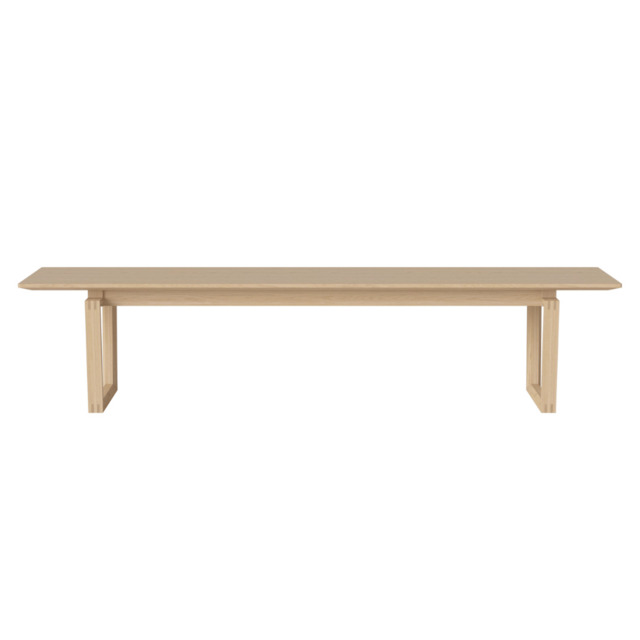 Nord Bench - White Pigmented Oiled Oak - 200 cm by Sweetpea & Willow ...