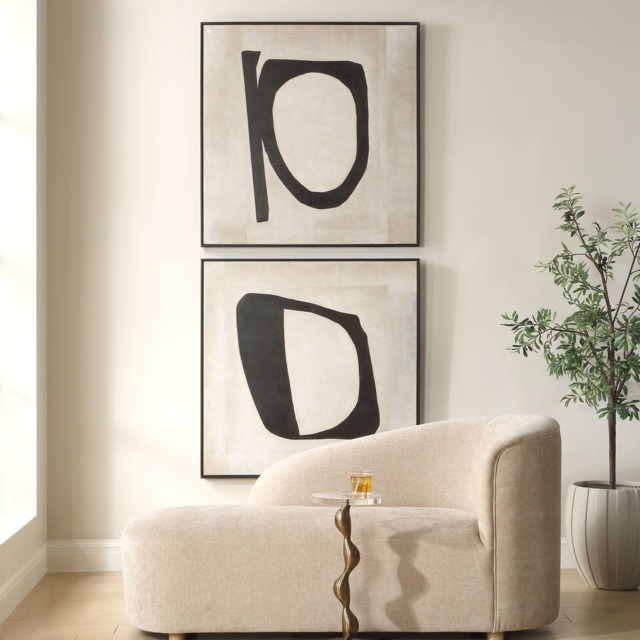 Characters Abstract Art - Set of 2 by Sweetpea & Willow | ufurnish.com