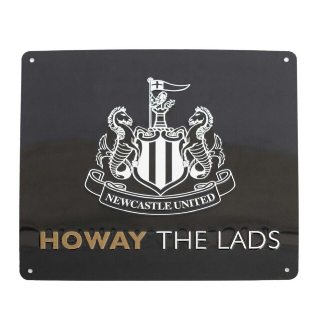 Newcastle United FC Howay The Lads Tunnel Sign - Black/White - One Size ...