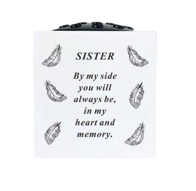 David fischhoff feather grave vase 14.5 x 14.5cm - sister white by ...