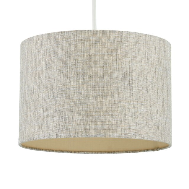 BHS Metallic Linen Easy Fit Light Shade, Natural Cream Natural 1 by ...