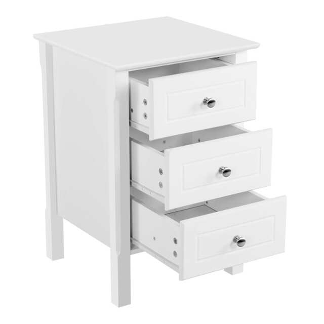Yaheetech modern style side table with 3 spacious drawers by Tesco ...