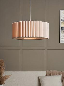 The Very Collection Large Knife Pleat Easy-Fit Light Shade With ...