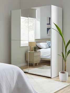 The Very Collection Houston 150 Cm Sliding 2 Door Mirrored Wardrobe by ...
