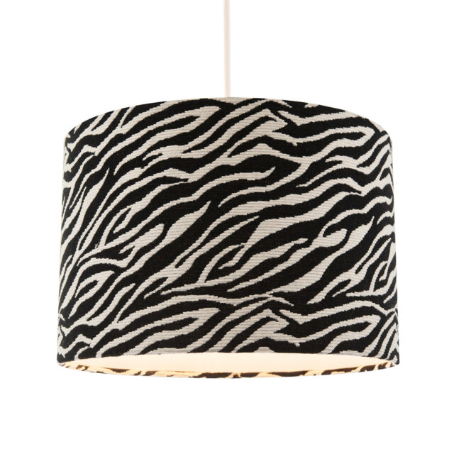 20cm H Fabric Drum Lamp Shade ( No Direct Attachment Method ) Black by ...