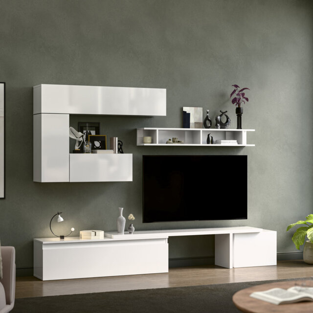 Chamonix Moduler Modern TV Unit Wall Mount – Customizable Layout ...
