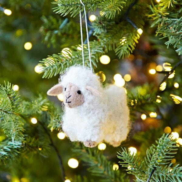 Felt Sheep Christmas Decoration by Wayfair | ufurnish.com