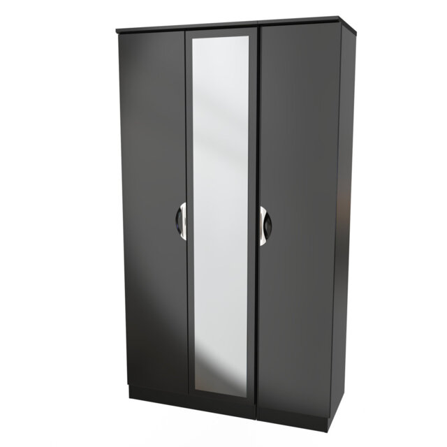 Bhodhini Tall Triple Mirror Wardrobe by Wayfair | ufurnish.com