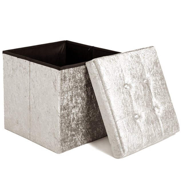 38 CRUSHED VELVET STORAGE BOX by Wayfair | ufurnish.com