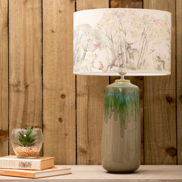 Neo Jade Table Lamp & Enchanted Forest Eva Forest Shade by Wayfair ...
