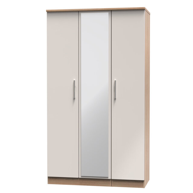 Borgeson Tall Triple Mirror Wardrobe by Wayfair | ufurnish.com