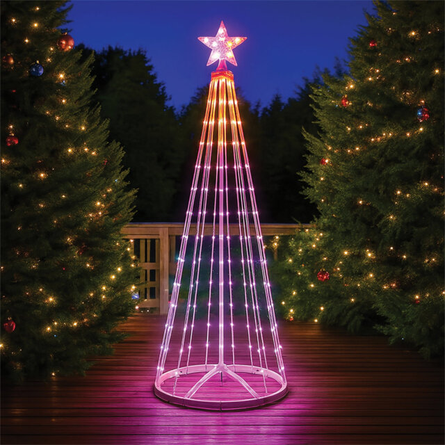RGB Led Festive Christmas Star tree light 2.1m by Wayfair | ufurnish.com