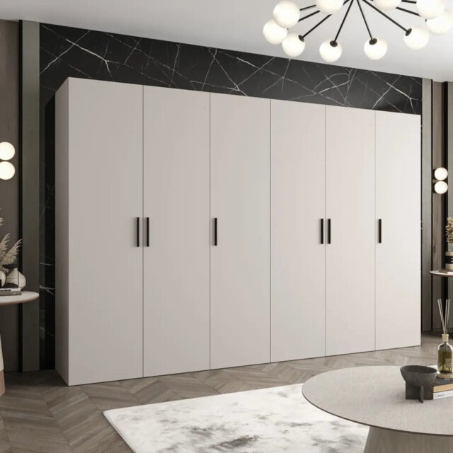 Berlie I Hinged Door Wardrobe 300cm - Tranquil, Expansive Storage for ...