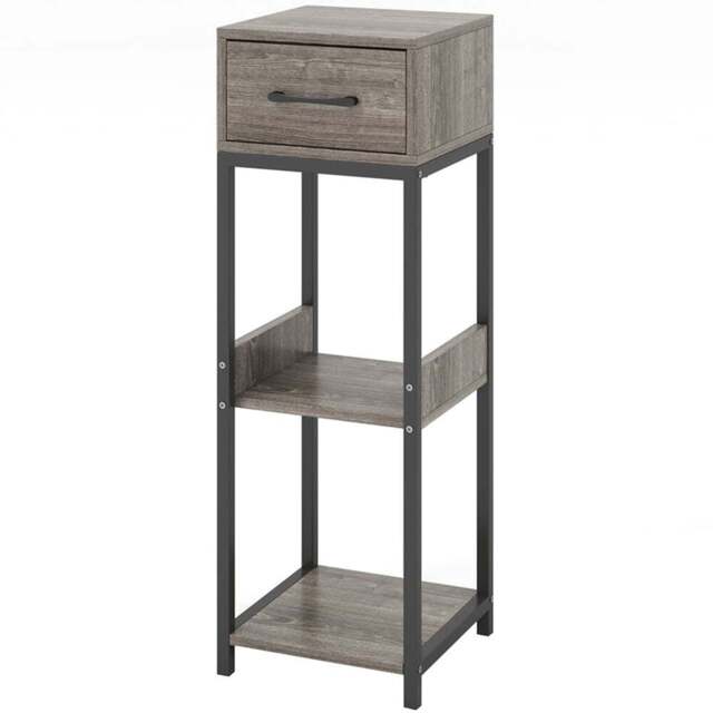 Costway Single Drawer 3 Shelf Grey Indoor Plant Stand by Wilko ...