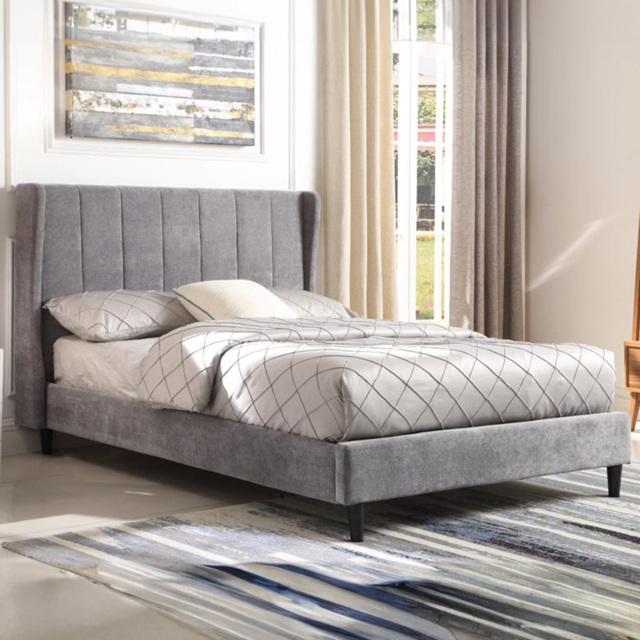 Seconique King Size Amelia Dark Grey Velvet Bed Frame by wilko ...