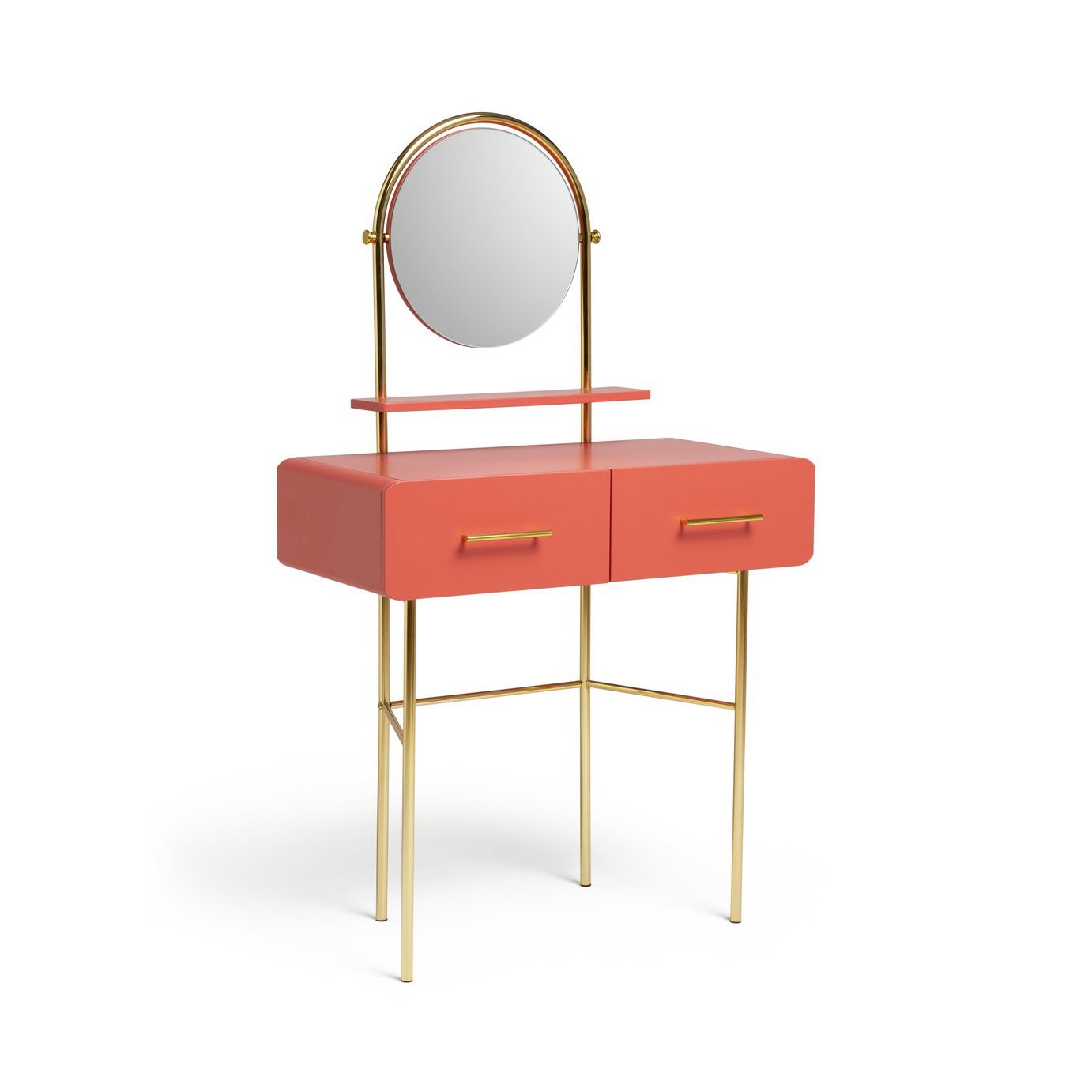 Habitat Wilderness 2 Drawer Dressing Table - Coral by Argos | ufurnish.com