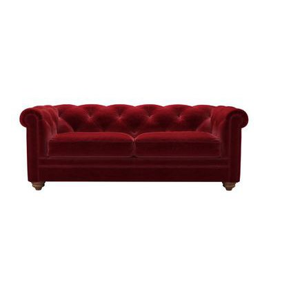 Patrick 2.5 Seat Sofa in Claret Cotton Matt Velvet - sofa.com by sofa ...