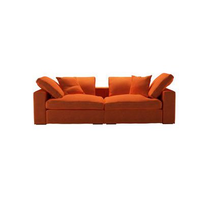 Long Island 2 Seat Modular Sofa in Paprika Smart Velvet - sofa.com by ...