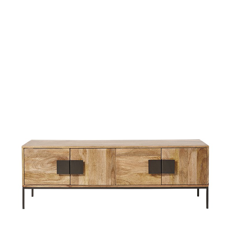 Swoon - Banner - Media Unit - Mid-Century Modern Style - Grey - Mango ...