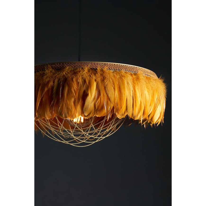 Coldharbour Lights Fabulous Feather Light Shade Featuring Chains ...