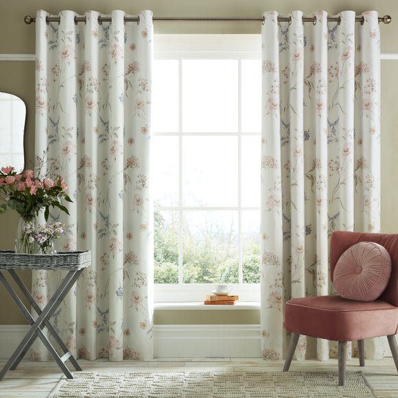 Holly Willoughby Samira Summer Blackout Eyelet Curtains MultiColoured ...