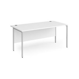 Value Line Classic+ Rectangular H-Leg Desk (Silver Leg), 160wx80dx73h ...