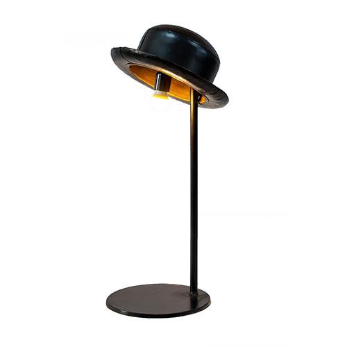 Bowler Hat Style Table Lamp - Tipped Pose by SARRU | ufurnish.com