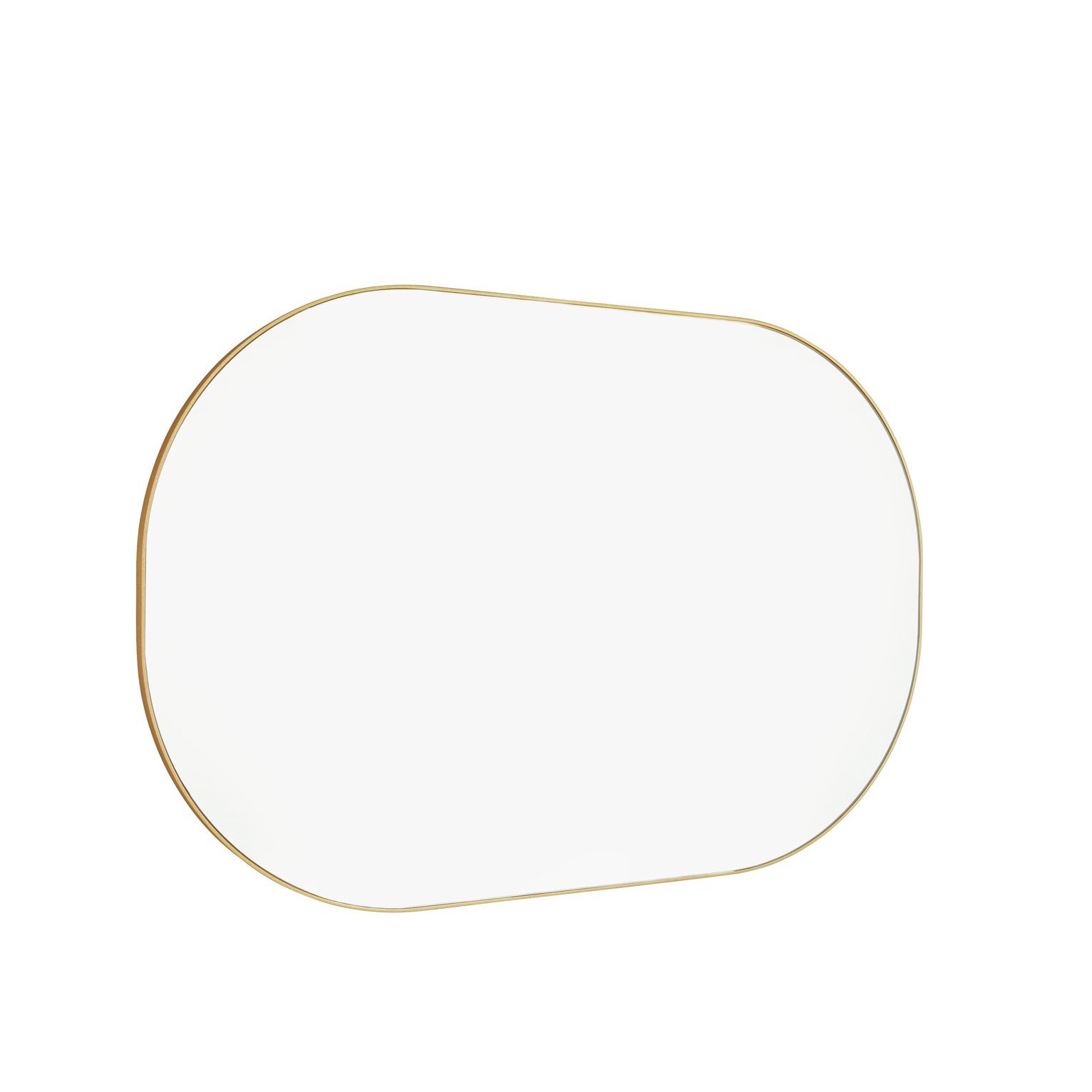 Habitat Eden Brass Oval Mantel Mirror by Argos | ufurnish.com