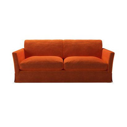 Otto 3 Seat Sofa in Paprika Smart Velvet - sofa.com by sofa.com ...