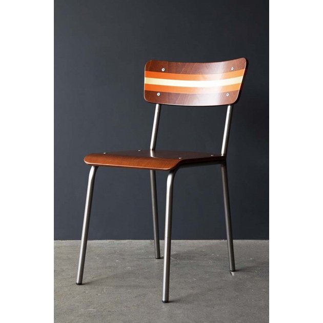 Contemporary Hand-Painted School Chair - Charlotte's Locks Orange ...