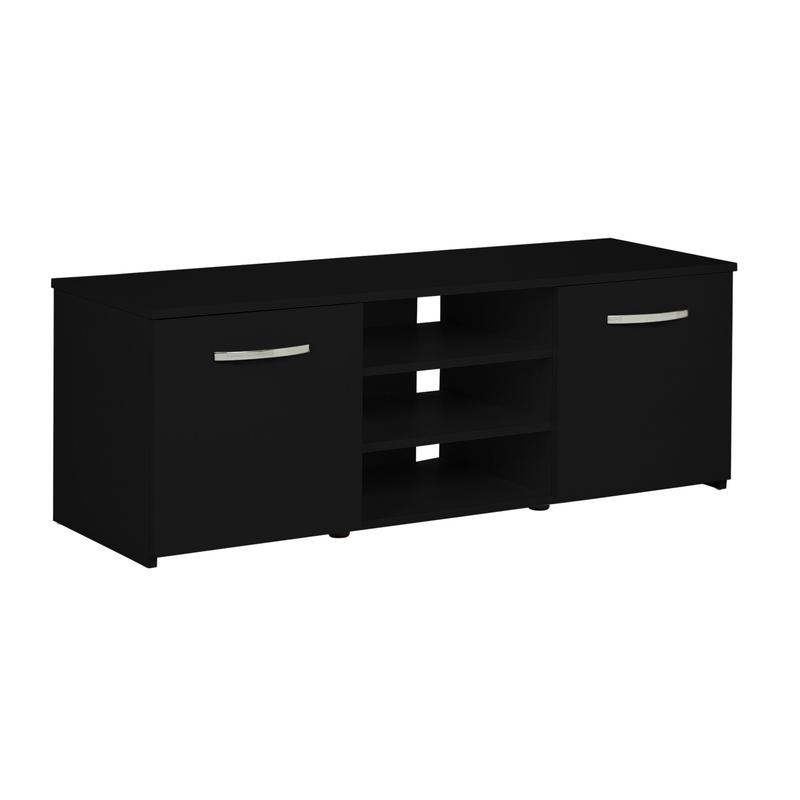 Habitat Hayward 2 Door Small TV Unit - Black Gloss by Argos | ufurnish.com
