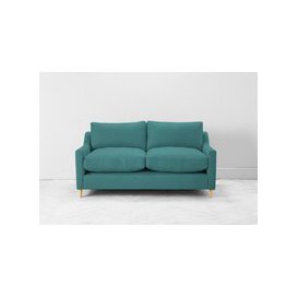 Josh Two-Seater Sofa Bed in Turkish Blue by Perch & Parrow | ufurnish.com