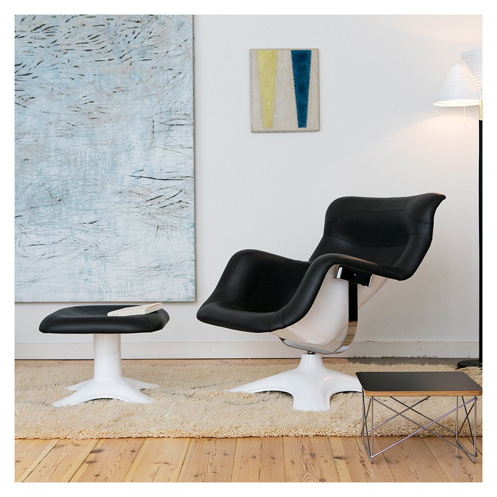Karuselli Lounge Chair Black Prestige Leather By Artek by The Conran ...