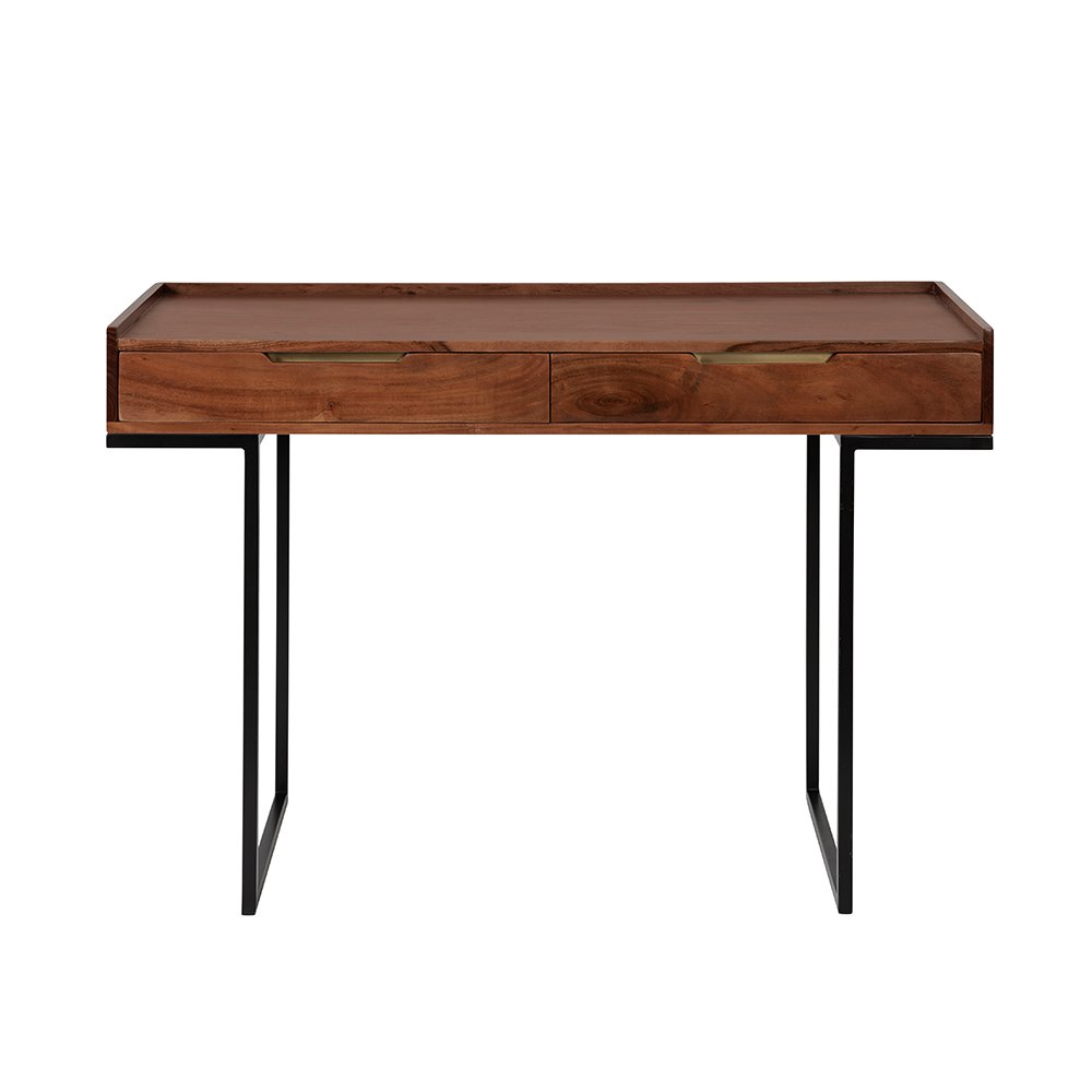 Swoon - Hestia - Art Deco Desk - Brown - Brass by Swoon | ufurnish.com