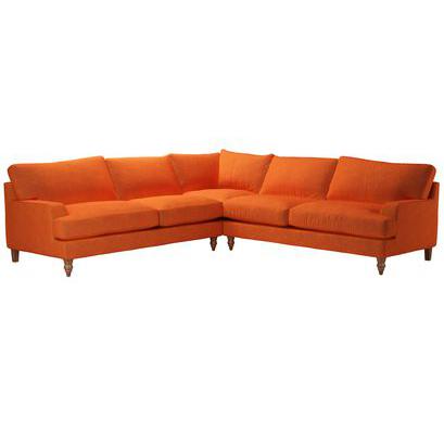 Isla Large Corner Sofa in Paprika Smart Velvet - sofa.com by sofa.com ...