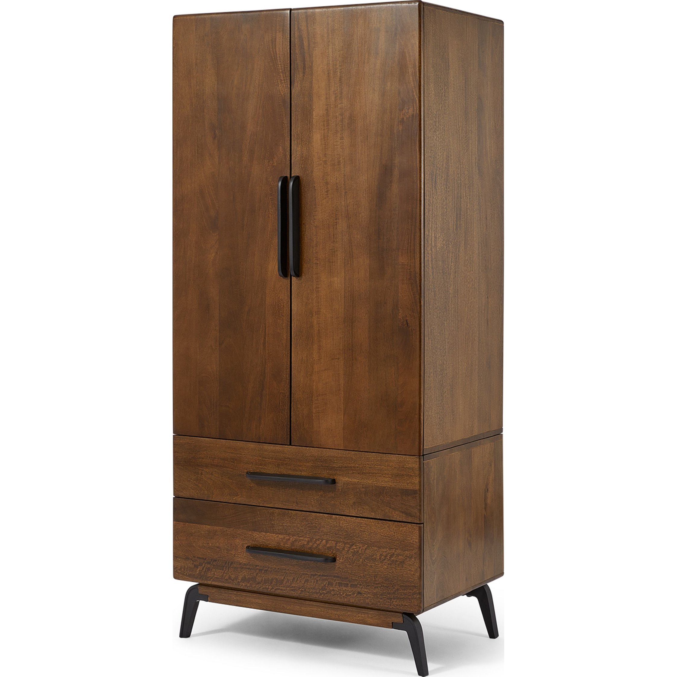 Lucien 2 Door Wardrobe, Mango Wood by Made.com | ufurnish.com
