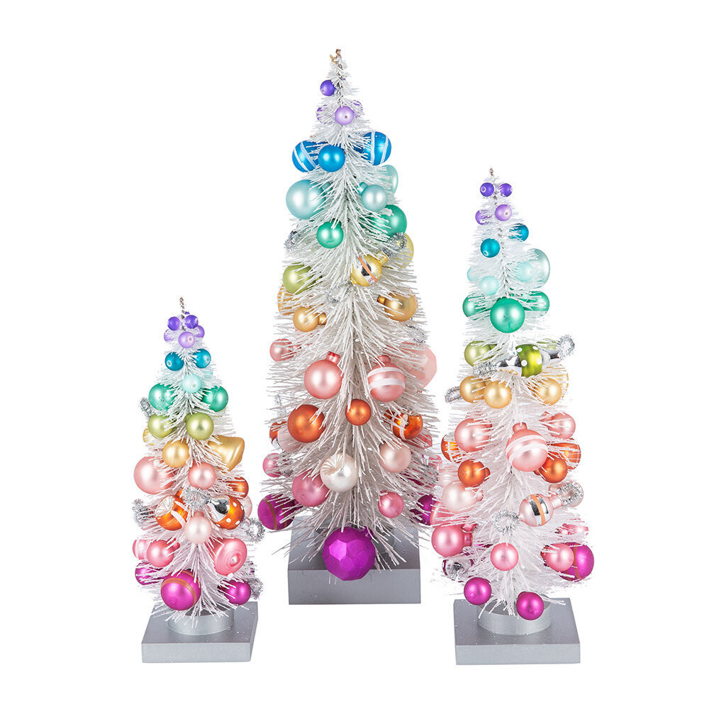 Cody Foster & Co - Rainbow Bauble Trees - Set of 3 - White by Amara ...