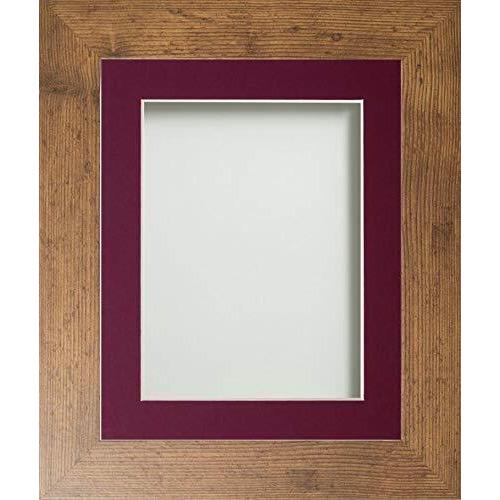 Frame Company Watson Range Rustic A4 Picture Photo Frame with Plum ...