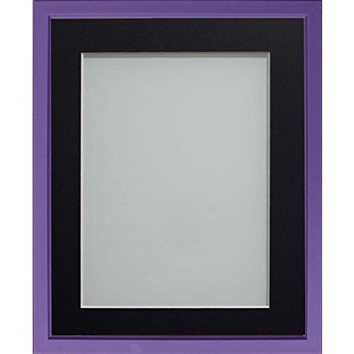 Frame Company Drayton Range A4 Purple Picture Photo Frame with Black ...