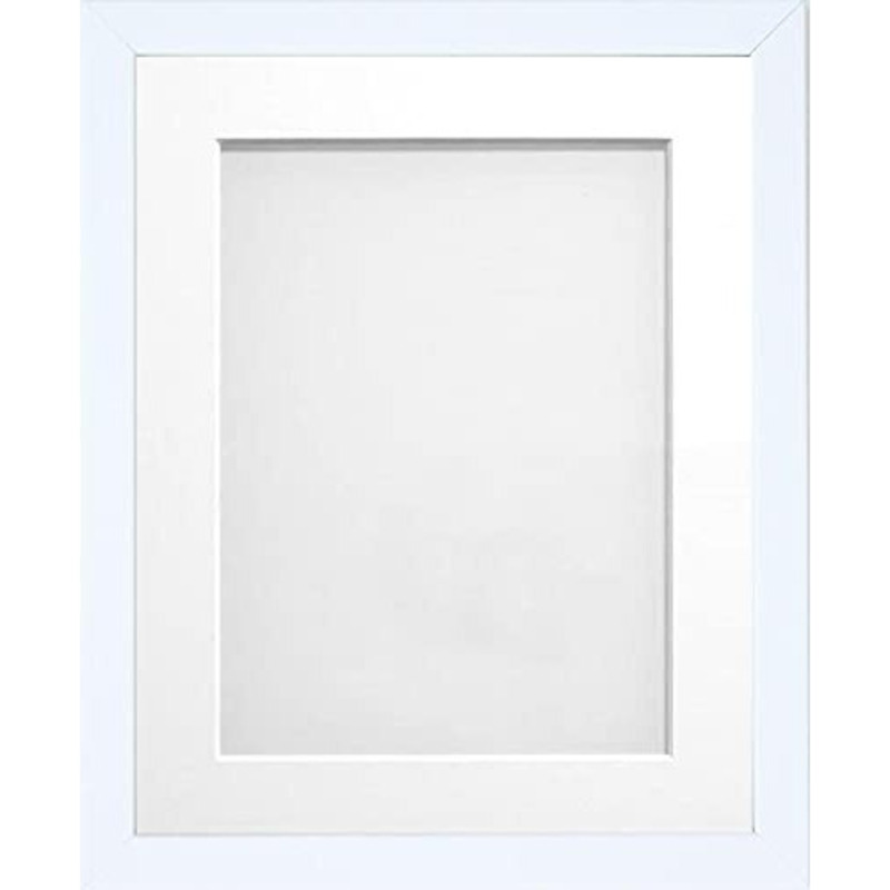 Frame Company Jellybean Range White Wooden 9x7 inch Picture Photo Frame ...