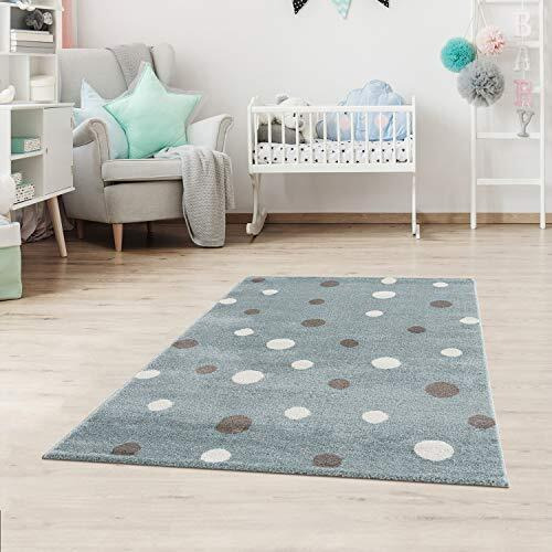 Jimri Children's Rug Dots, Oeko-Tex Seal, Colour: Beige, Blue, Pink ...