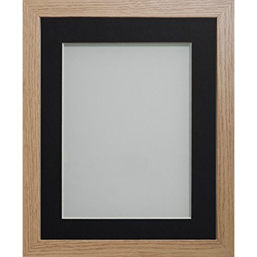 Frame Company Allington Beech Photo Frame with Black-V Groove Mount, A4 ...