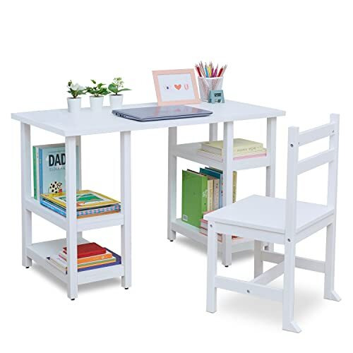 Fantasy Fields by Teamson Kids Wooden Writing Desk with Shelves ...