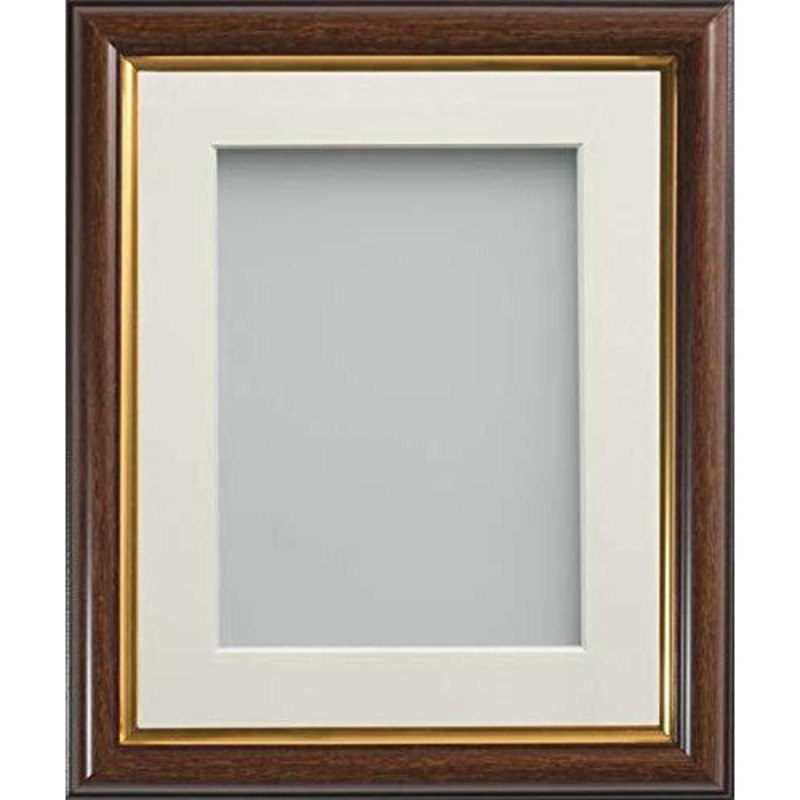 Frame Company Eldridge Mahogany Photo Frame with Ivory Mount, 18x14 for ...